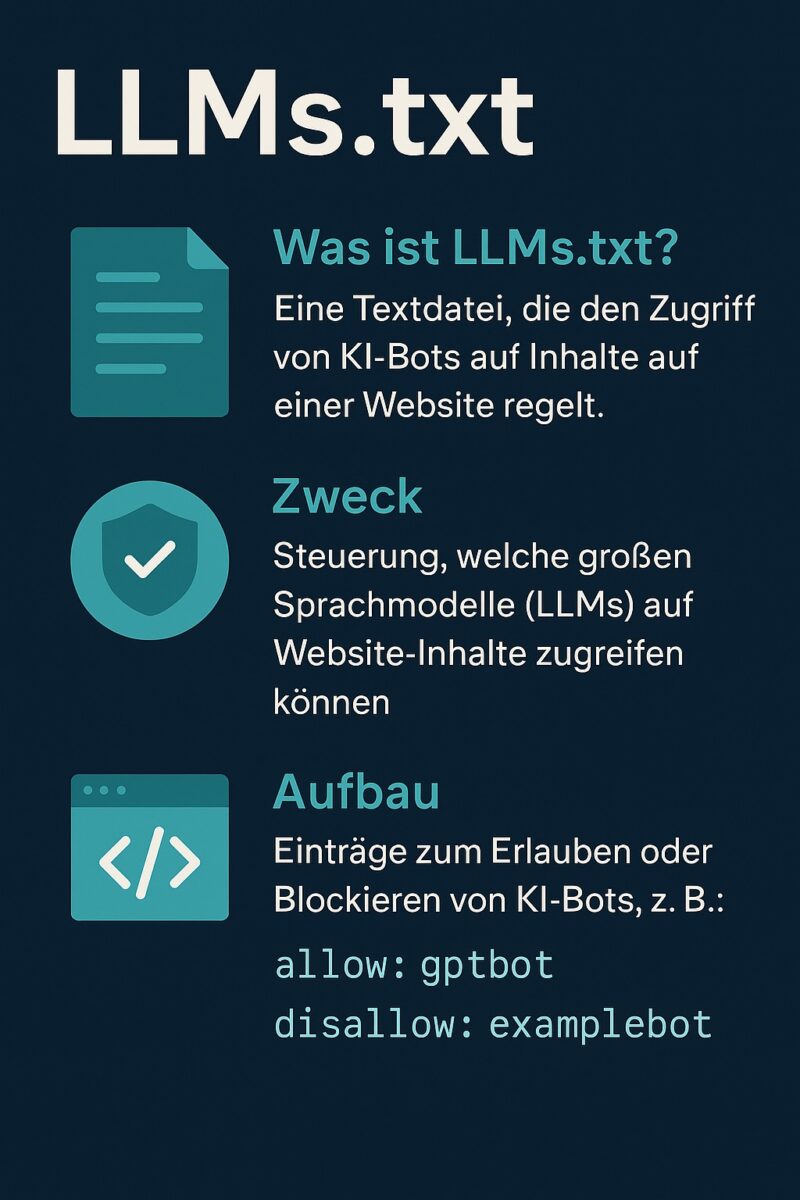LLMs.txt - AI-optimierte Inhaltsstruktur für Large Language Models - Cutvert GmbH in Würzburg